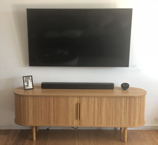 NordicHouse 160cm Chandni Ribbed TV Unit | Temple & Webster