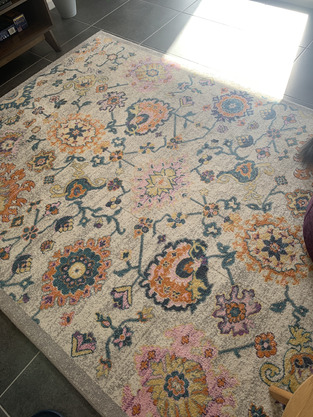 Network Multi-Coloured Wildflower Vintage-Look Rug | Temple & Webster