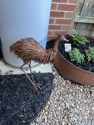 High St. 2 Piece Emu Metal Outdoor Statue Set | Temple & Webster