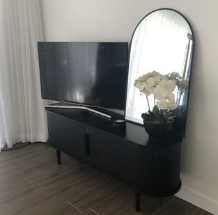 NordicHouse 160cm Chandni Ribbed TV Unit | Temple & Webster