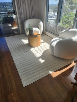 Network Rugs White Elowen Contemporary Rug | Temple & Webster