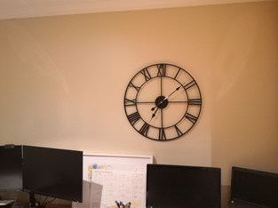 Toki Black Carl Wall Clock | Temple & Webster