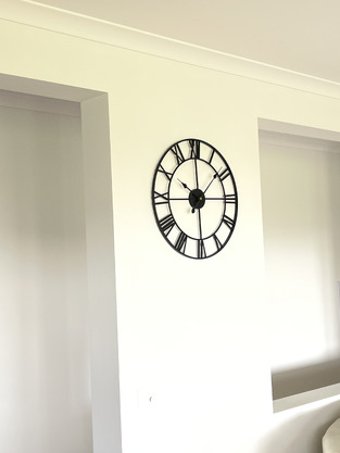 Toki Black Carl Wall Clock | Temple & Webster