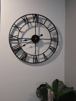 Toki Black Carl Wall Clock | Temple & Webster