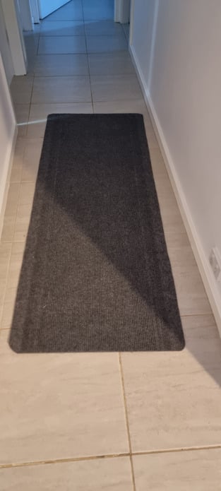 Matfx Grey Ribbed Hallway Runner | Temple & Webster