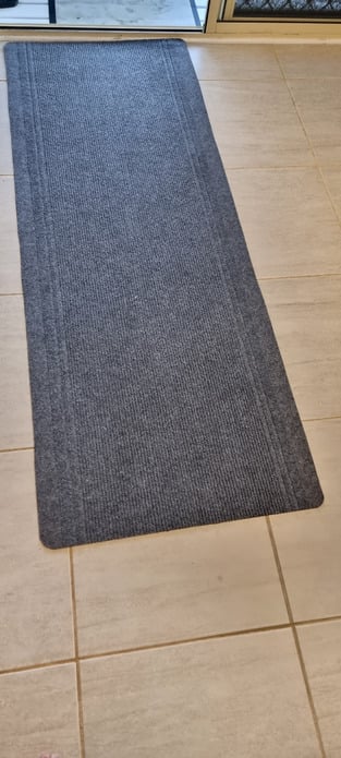 Matfx Grey Ribbed Hallway Runner | Temple & Webster