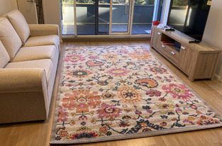 Network Multi-Coloured Wildflower Vintage-Look Rug | Temple & Webster