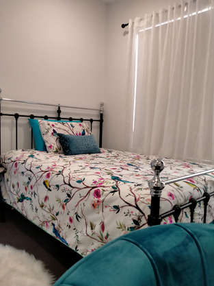 Rawson & Co Black & Chrome Elizabeth Steel Bed | Temple & Webster