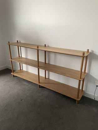 Kayla Bay by Temple & Webster Banjo 3 Tier & 5 Tier Bookcase Set