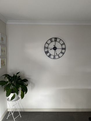 Toki Black Carl Wall Clock | Temple & Webster