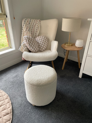 LivingFusion Priam Boucle Rocking Chair | Temple & Webster