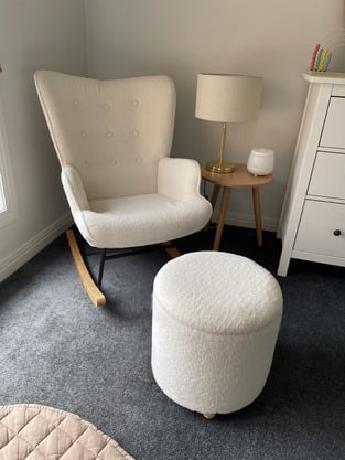 LivingFusion Priam Boucle Rocking Chair | Temple & Webster