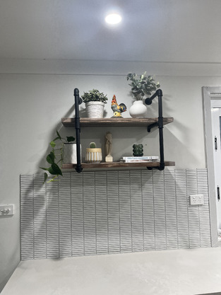 EvieHome Cedric Industrial Wall Shelf | Temple & Webster