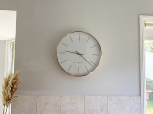 OneSixEightLondon 40cm Otto Metal Silent Wall Clock | Temple & Webster