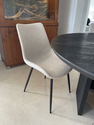 Temple & Webster 4 Seater Blake Dining Table & Sunnie Upholstered ...