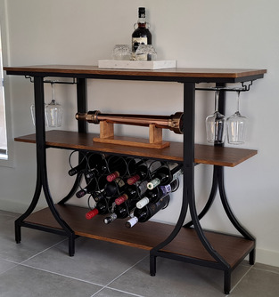 EvieHome Frances Wine Rack Table | Temple & Webster
