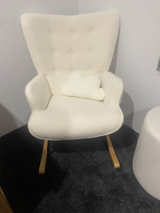 LivingFusion Priam Boucle Rocking Chair | Temple & Webster