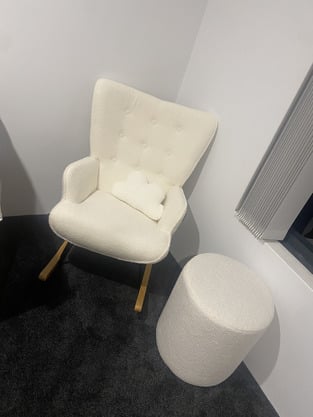 LivingFusion Priam Boucle Rocking Chair | Temple & Webster