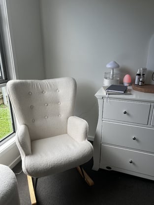 LivingFusion Priam Boucle Rocking Chair | Temple & Webster