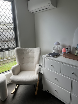 LivingFusion Priam Boucle Rocking Chair | Temple & Webster