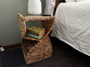 Core Living Victoria Water Hyacinth Side Table | Temple & Webster