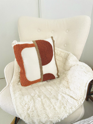 LivingFusion Priam Boucle Rocking Chair | Temple & Webster