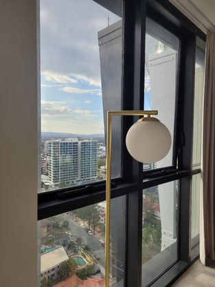 Temple & Webster Zahli Steel Floor Lamp