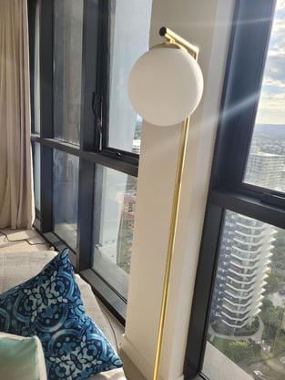 Temple & Webster Zahli Steel Floor Lamp