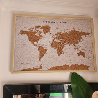 Splosh World Map Travel Board | Temple & Webster