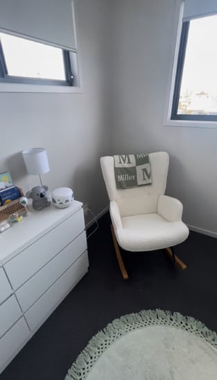 LivingFusion Priam Boucle Rocking Chair | Temple & Webster