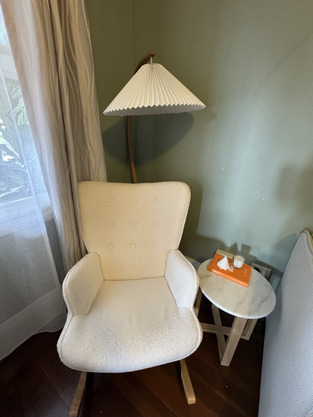 LivingFusion Priam Boucle Rocking Chair | Temple & Webster