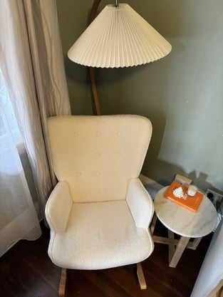 LivingFusion Priam Boucle Rocking Chair | Temple & Webster