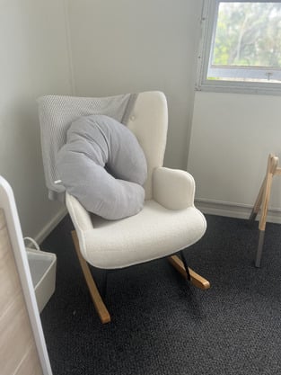 LivingFusion Priam Boucle Rocking Chair | Temple & Webster