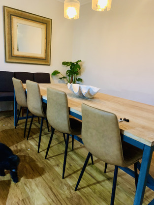 Oakleigh Home Selawik Faux Leather Dining Chairs | Temple & Webster