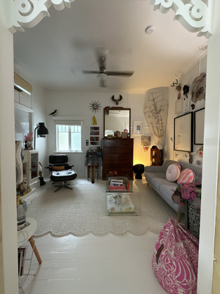 Temple & Webster Rowe Boucle Wool-Blend Scalloped Rug