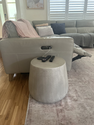 Modern Collective Grey Kate Round Side Table | Temple & Webster