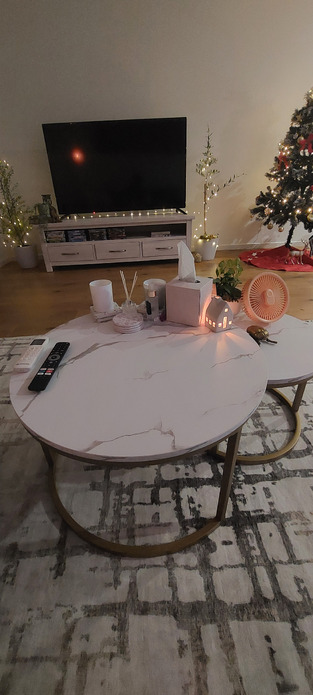 LivingFusion 2 Piece Heidi Nesting Coffee Table Set | Temple & Webster