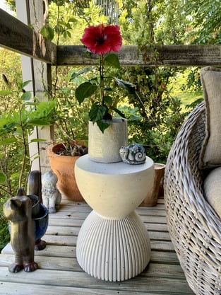 Temple & Webster Kahuna Polystone Outdoor Side Table