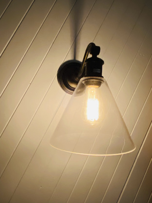 Zander Lighting Galvan Metal & Glass Wall Light | Temple & Webster