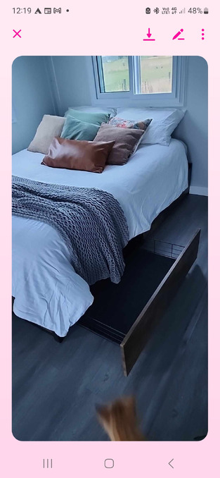 Oakleigh Home Nero Bed Base with Storage Drawers | Temple & Webster