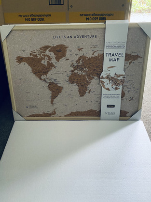 Splosh World Map Travel Board | Temple & Webster