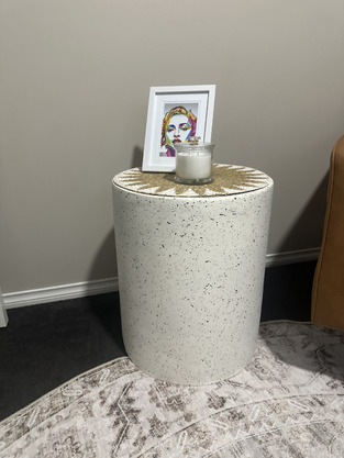 Oakleigh Home Pippin Terrazzo-Look Side Table | Temple & Webster