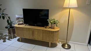 NordicHouse 160cm Chandni Ribbed TV Unit | Temple & Webster