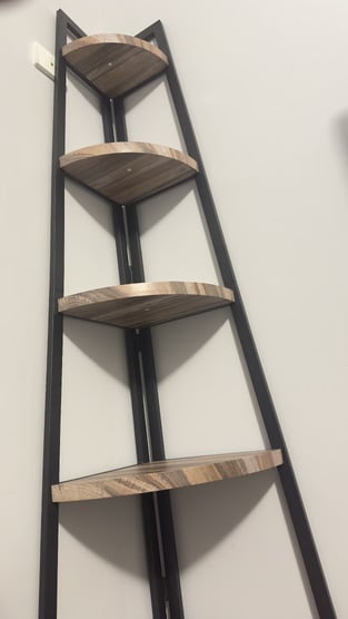 EvieHome Caesar Industrial Corner Shelf | Temple & Webster