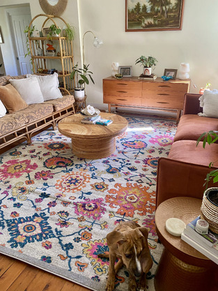 Network Rugs Multi-Coloured Wildflower Vintage-Look Rug | Temple & Webster