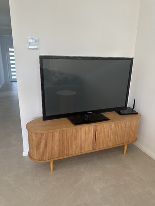 NordicHouse 160cm Chandni Ribbed TV Unit | Temple & Webster