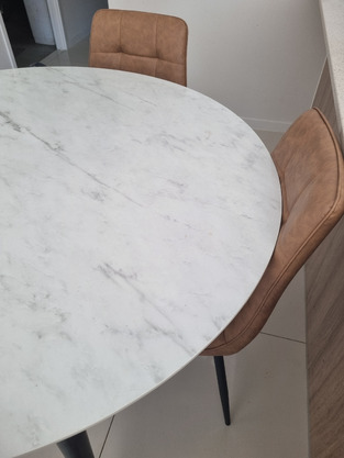 Oakleigh Home Selawik Faux Leather Dining Chairs | Temple & Webster