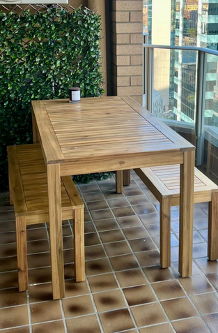 Temple & Webster 4 Seater Verona Outdoor Dining Table & Bench Set