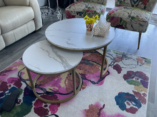 LivingFusion 2 Piece Heidi Nesting Coffee Table Set | Temple & Webster