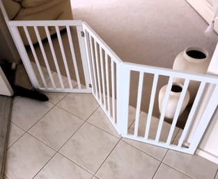 Oakleigh Home 4 Panel Wooden Foldable Pet Gate | Temple & Webster